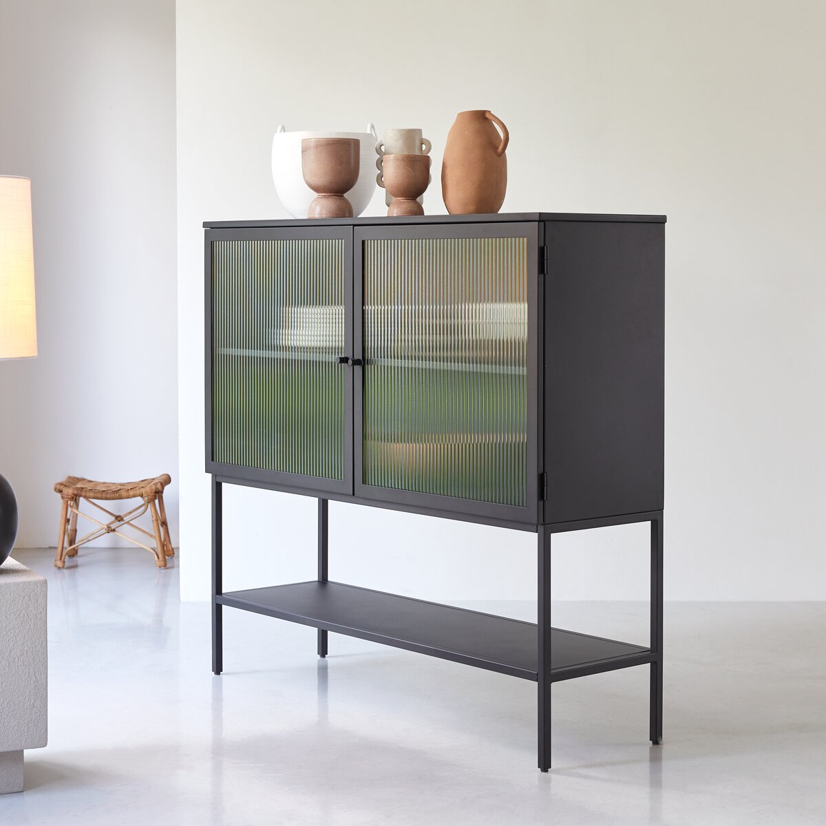 Metalen dressoir 120 cm - Opbergmeubel voor de eetkamer - Tikamoon