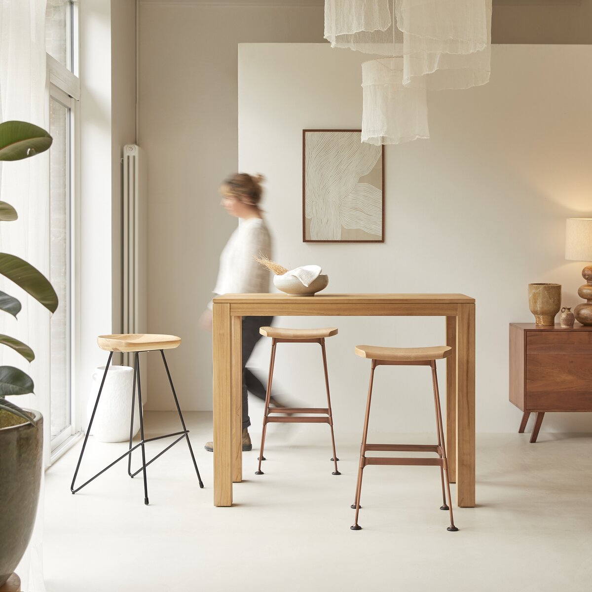 Bartisch aus Teak 120 x 60 cm – Esszimmermöbel – Tikamoon