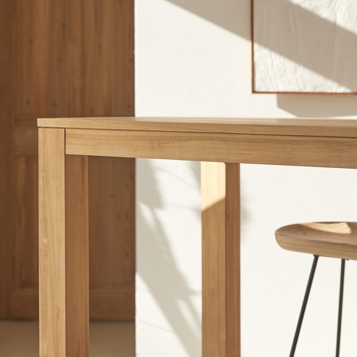 150 x 75 cm bar table in teak – Living room furniture – Tikamoon