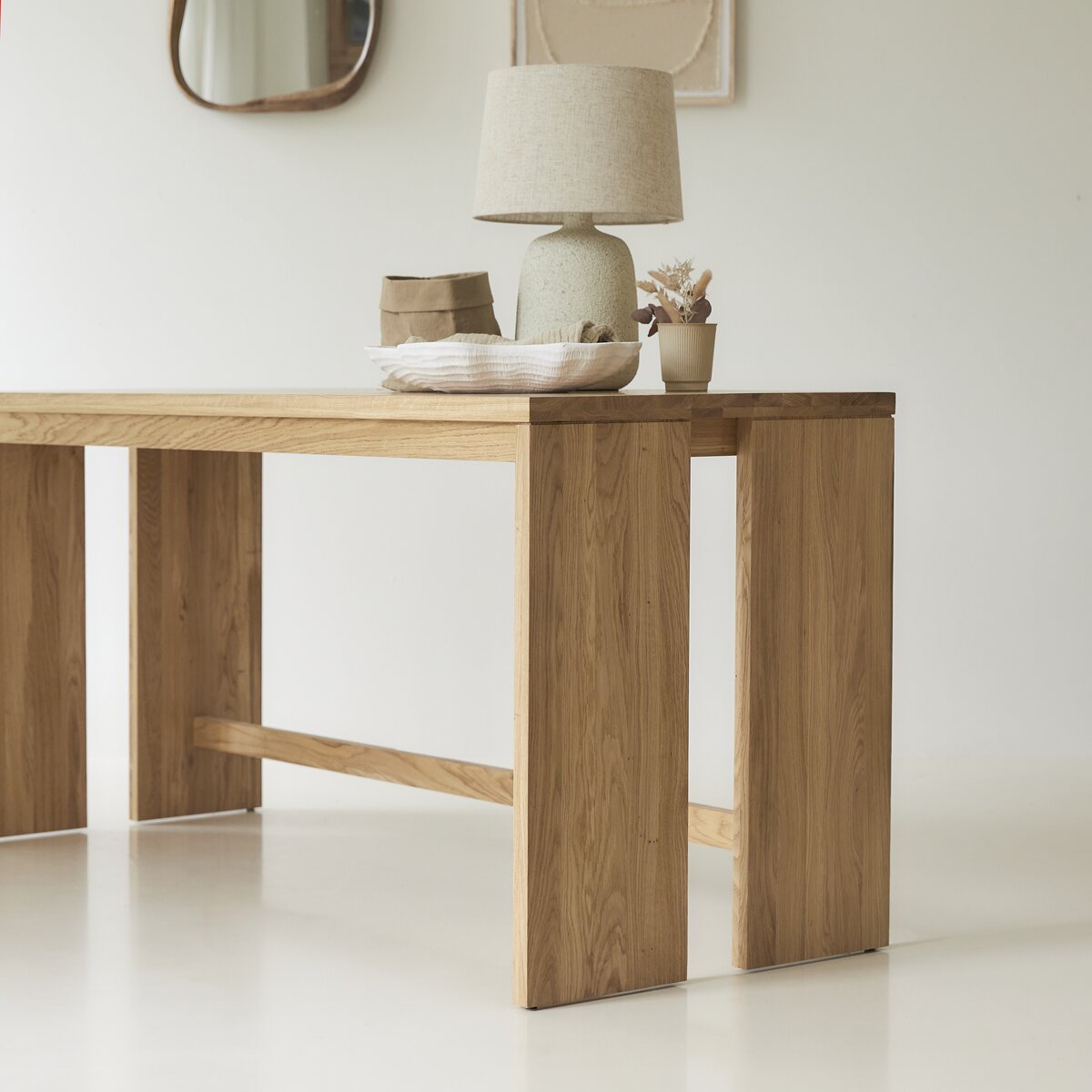 Oak desk 160 cm - Bedroom storage furniture - Tikamoon