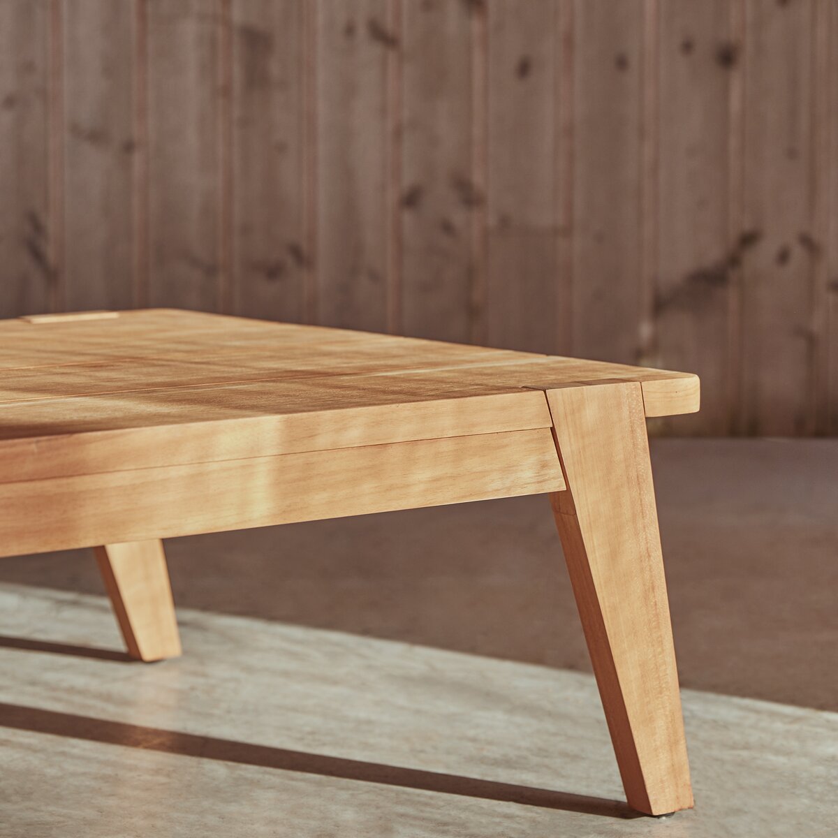 Olia garden coffee table in solid solid teak- Outdoor table - Tikamoon