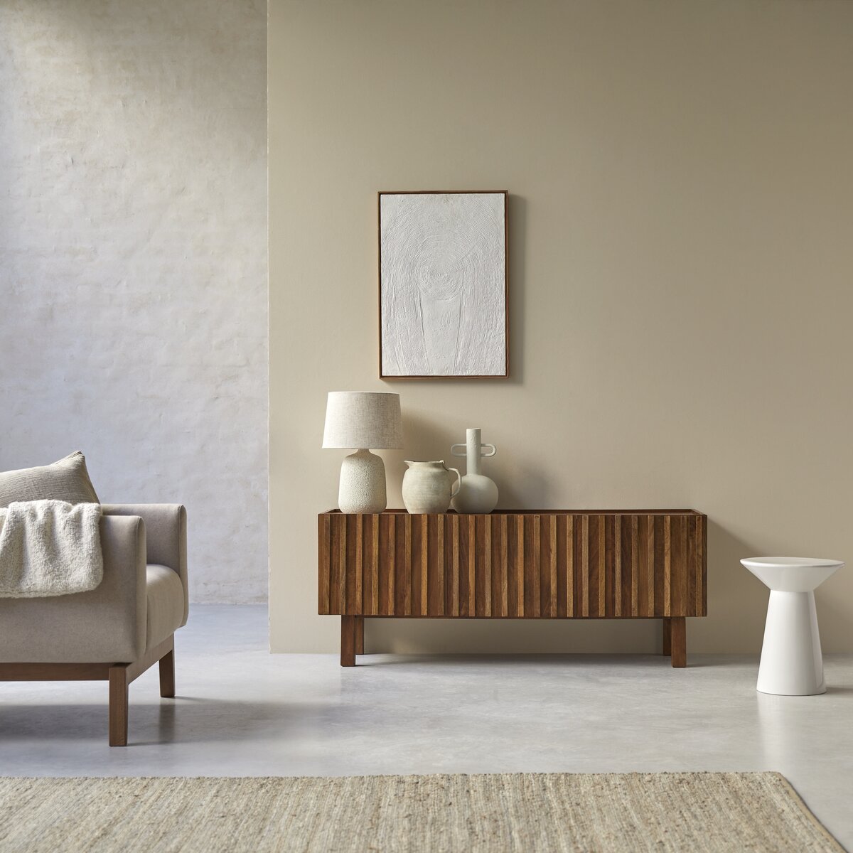 Solid mango wood TV unit 140 cm - Living room - Tikamoon