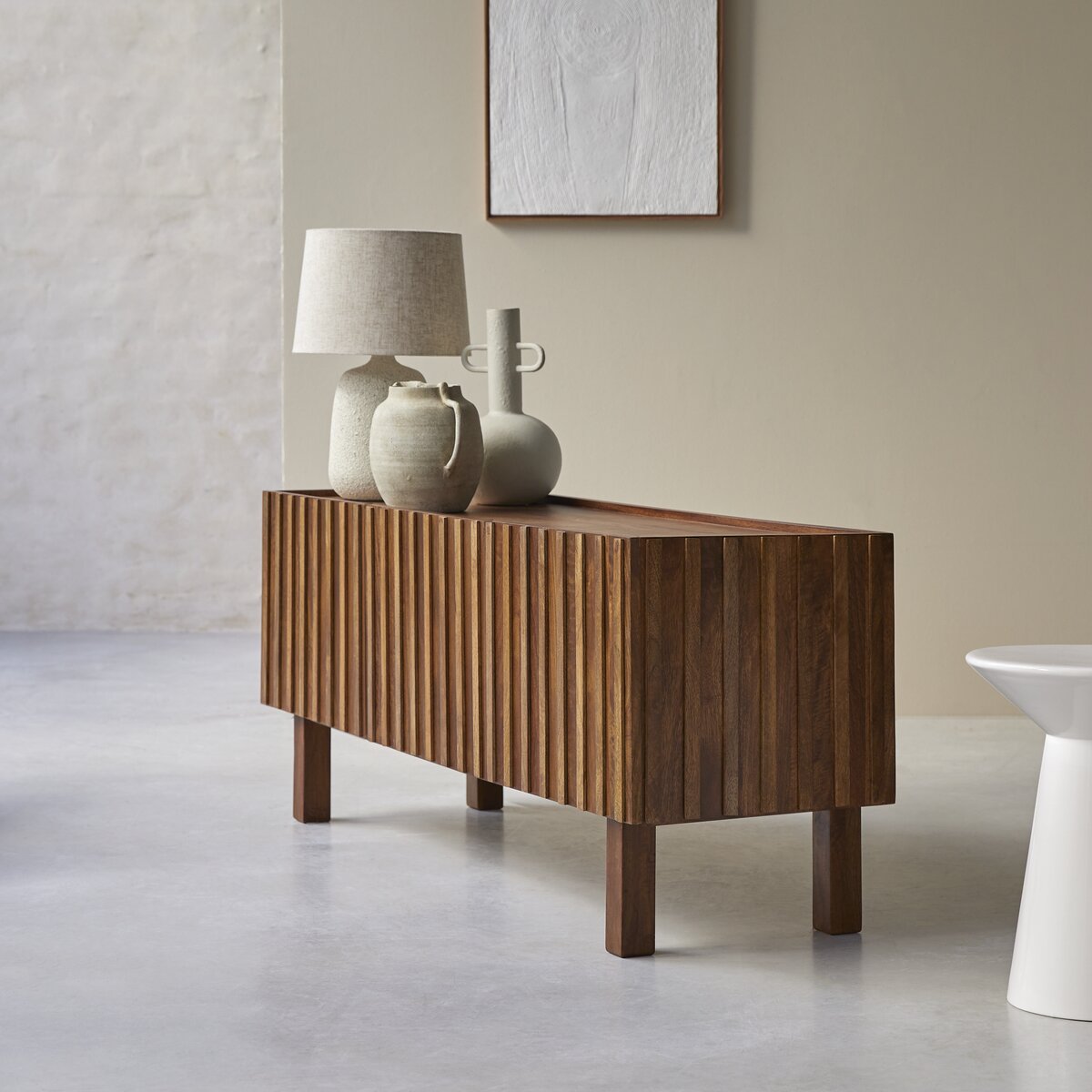 Solid mango wood TV unit 140 cm - Living room - Tikamoon