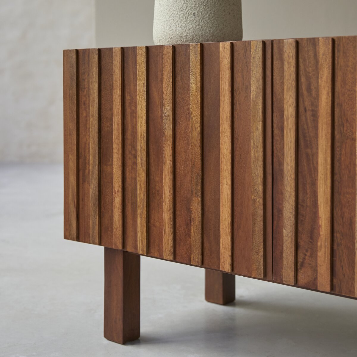 Solid mango wood TV unit 140 cm - Living room - Tikamoon