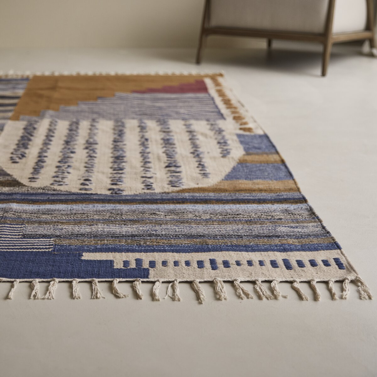 Tappeto in cotone da 150 x 240 cm - Articolo decorativo per la sala da ...