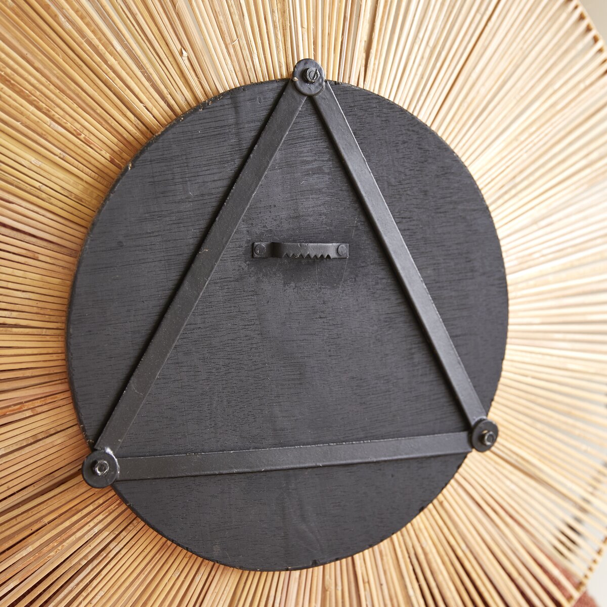 Round cane mirror 60 cm – Living room decoration – Tikamoon