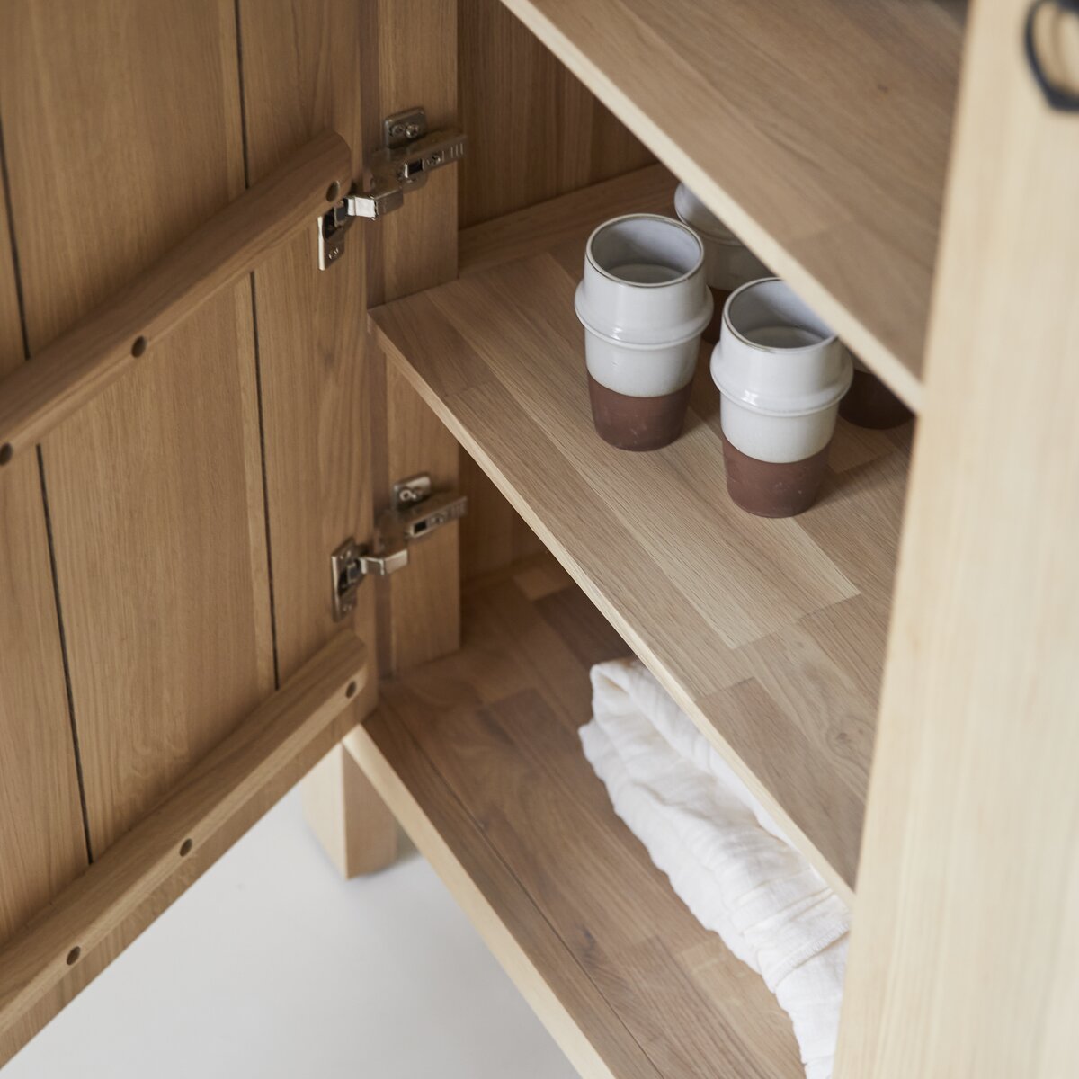 Konsole aus massivem Eichenholz - Wohnzimmer / Konsolentische - Tikamoon