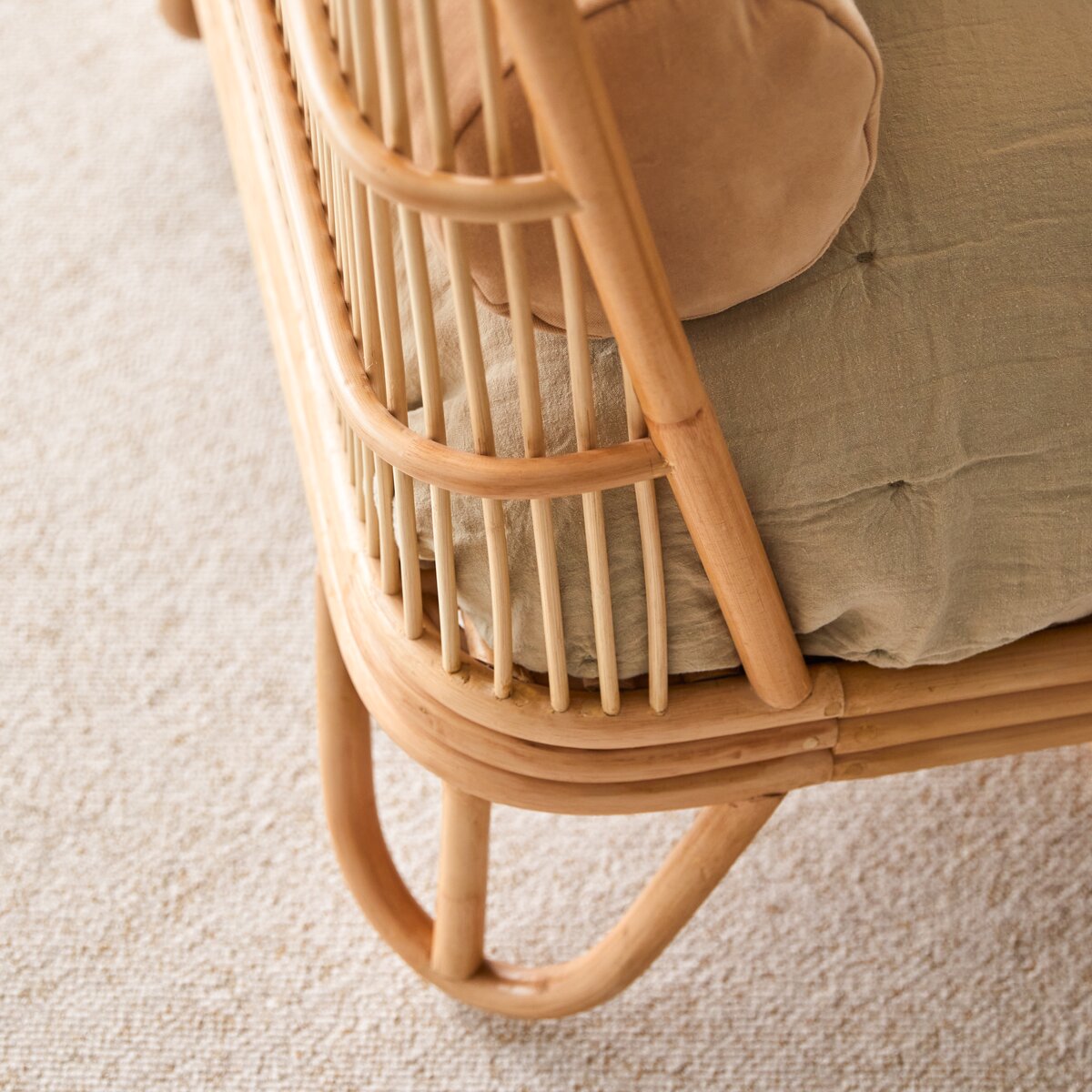 Lit simple en rotin 90x200 cm - Meubles pour la chambre - Tikamoon