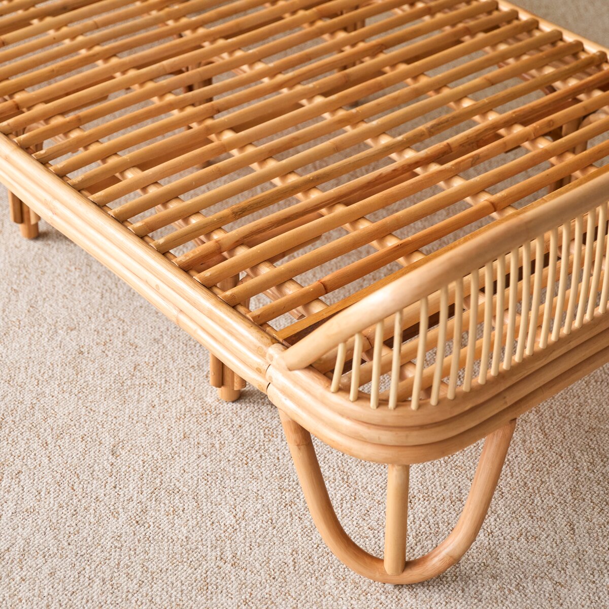 Rotan bed 90x200 cm - Slaapkamer/Bed en hoofdbord - Tikamoon