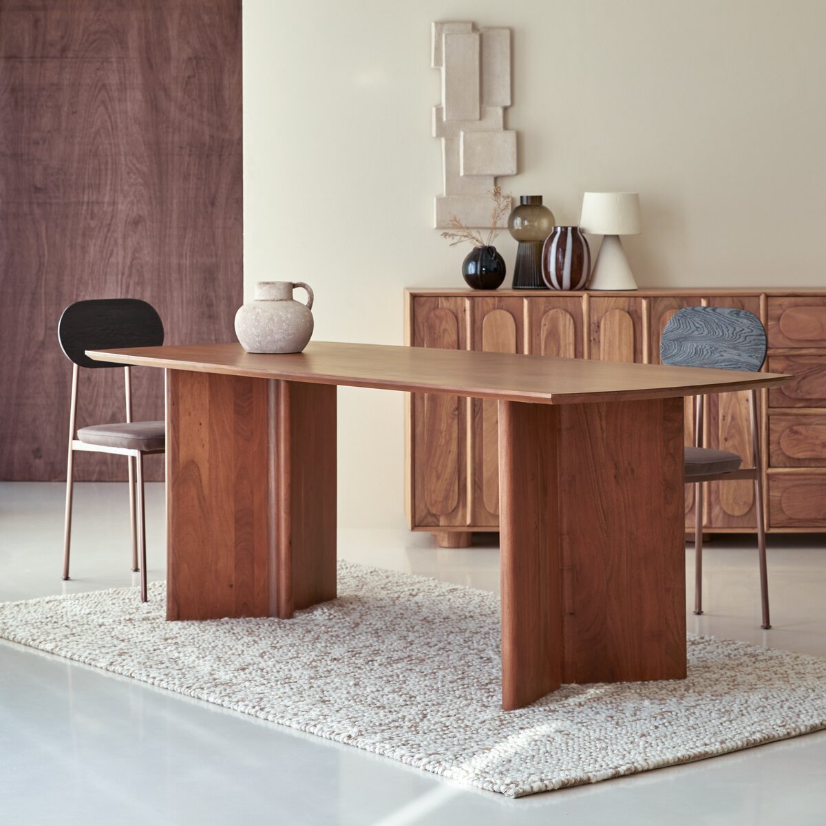 Solid acacia 6–8-seater table - Dining room / Table - Tikamoon