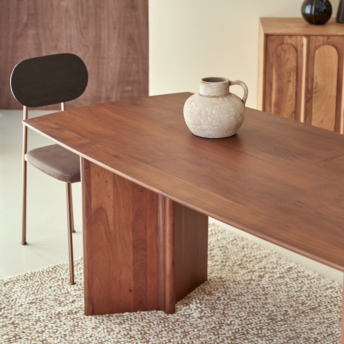 Solid acacia 6–8-seater table - Dining room / Table - Tikamoon