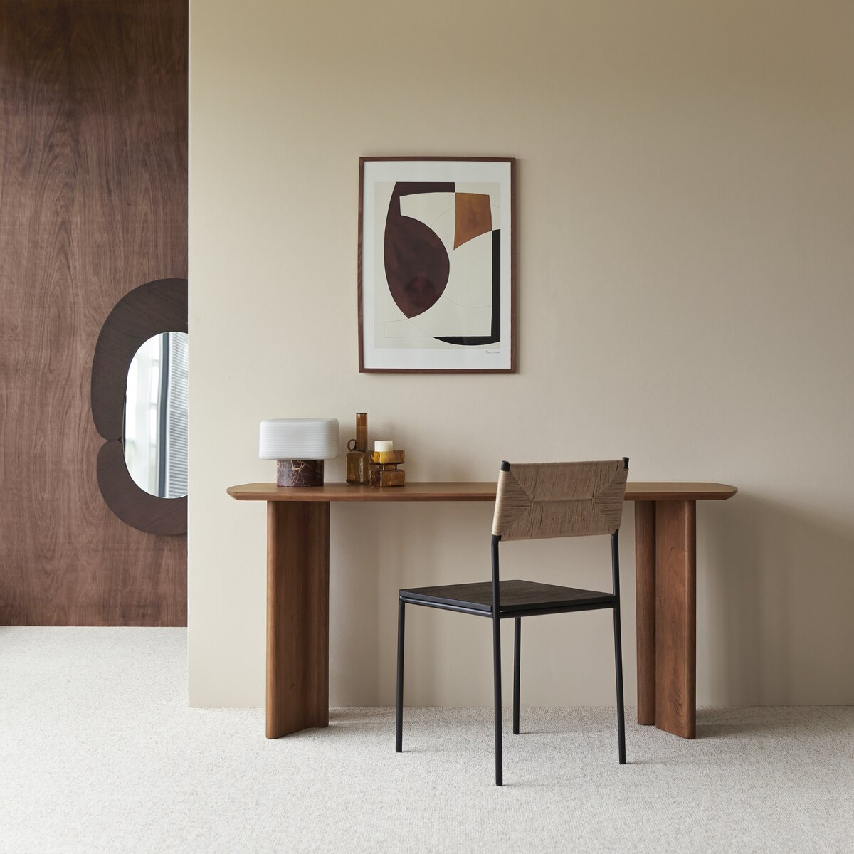 Solid acacia desk - Bedroom / Office - Tikamoon