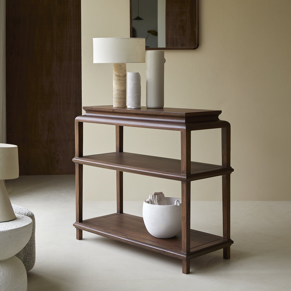 Consola en acacia maciza 100 cm - Salón / Consolas - Tikamoon