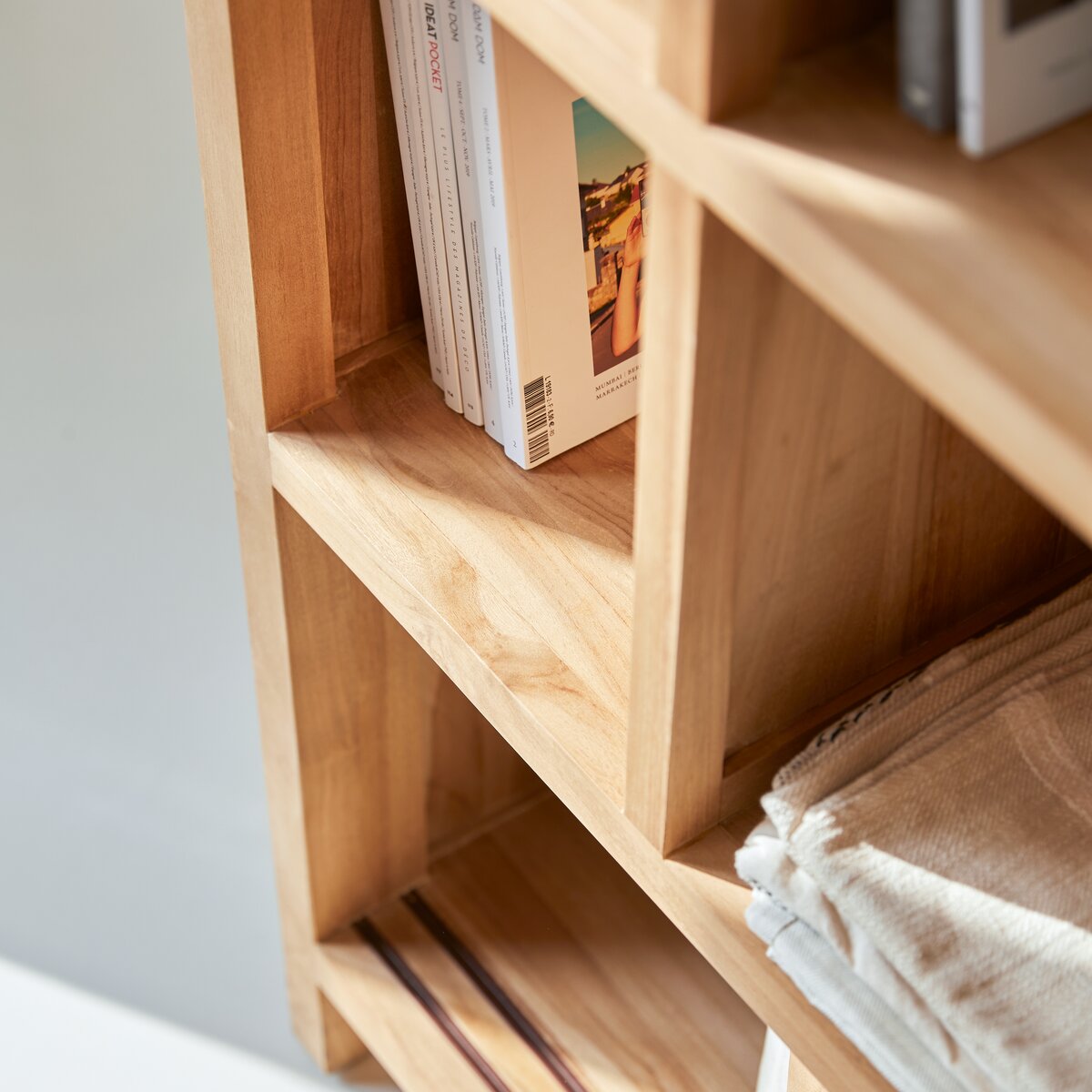 Teak bookcase - Coffee Tek Slide bookcases 100x215 sale - Tikamoon